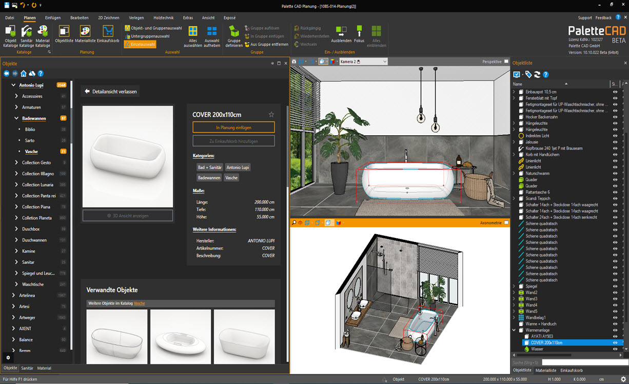 Palette CAD World - Palette CAD - 3D Software for digital interior design